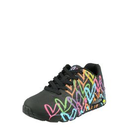 Skechers Sneaker 'Uno-Highlight Love' Damen Gr&ouml;&szlig;e 38 hellgr&uuml;n / orange / hellpink / schwarz