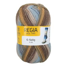 Regia Sockenwolle 6-fädig / 6-fach Color zum Stricken und Häkeln 150g Häkelwolle