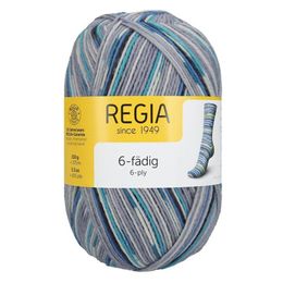 Regia Sockenwolle 6-fädig / 6-fach Color zum Stricken und Häkeln 150g Häkelwolle