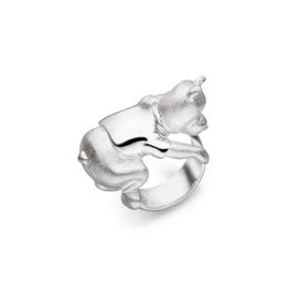 SKIELKA DESIGNSCHMUCK Silberring Silber Ring "Bär" (Sterling Silber 925) (1-tlg)
