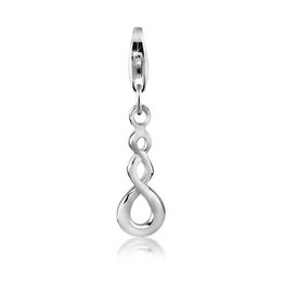 NENALINA Charm-Einhänger Maori Infinity Kraft Symbol-Charm Twist 925 Silber
