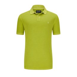 Marc O'Polo Übergröße : Marc O'Polo, Poloshirt in Piqué-Qualität in gewaschener Optik in Gelb