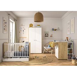 Babyzimmer-Komplettset GALIPETTE "Arthur" Schlafzimmermöbel-Sets braun (eiche artisan) Baby Komplett-Babybetten