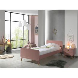 Jugendzimmer-Set Vipack "Billy" Schlafzimmermöbel-Sets rosa (terra rosa) Baby Komplett-Kinderzimmer