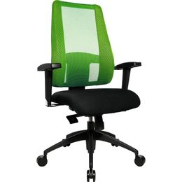 Bürostuhl Topstar "Lady Sitness Deluxe" Stühle schwarz (schwarz, grün) Drehstühle