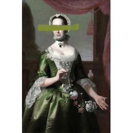 Acrylglasbild queence "Frau" Bilder Gr. B/H/T: 80 cm x 120 cm x 2,4 cm, grün Acrylglasbilder