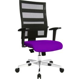 Bürostuhl Topstar "X-Pander" Stühle schwarz (schwarz, lila) Drehstühle