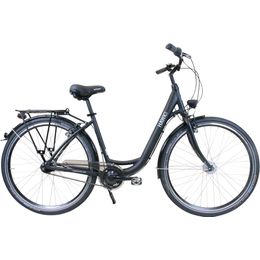 Cityrad HAWK Bikes "HAWK City Wave Easy Black" Fahrräder Gr. 44 cm, 26 Zoll (66,04 cm), schwarz Alle Fahrräder