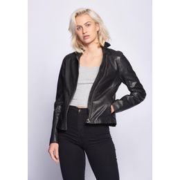 Lederjacke Maze "42020112", Damen, Gr. L, schwarz, Obermaterial: 100% Lammleder. Futter: 100% Polyester, Jacken