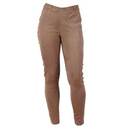 Lederhose Maze "4202171" Gr. L, Normalgrößen, grau (taupe) Damen Hosen Lederhosen