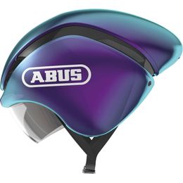 Rennradhelm Abus "GAMECHANGER TT" Gr. L, lila, Helme, L Kopfumfang: 58cm - 62cm, glänzend, Farbverlauf