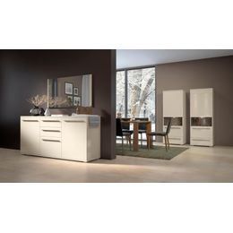 Kommode Places of Style "Piano" Sideboards Gr. B/H/T: 150 cm x 84,6 cm x 45,2 cm, 2, beige (beige hochglanz) Kommode Hochglanz UV lackiert, Soft-Close Funktion