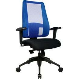 Bürostuhl Topstar "Lady Sitness Deluxe" Stühle schwarz (schwarz, blau) Drehstühle