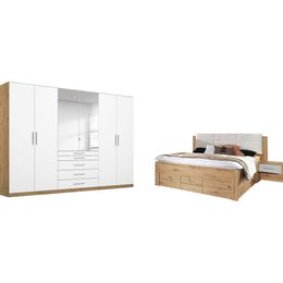 Schlafzimmer-Set Rauch "Weingarten" Schlafzimmermöbel-Sets weiß (eichefarben artisan, weiß) Komplett Schlafzimmer