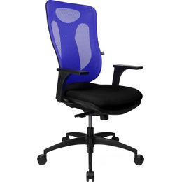 Bürostuhl Topstar "Net Pro 100" Stühle blau (schwarz, dunkelblau) Drehstühle