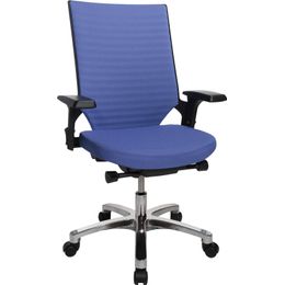 Bürostuhl Topstar "Autosyncron 2" Stühle schwarz (schwarz, blau) Drehstühle