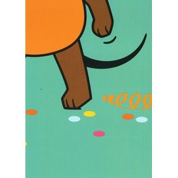 Postkarte "Sendung mit der Maus: Starschnitt Tanzende Maus IV"