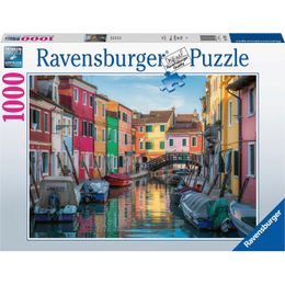 Ravensburger Puzzle Burano in Italien, 1000 Puzzleteile, Made in Germany; FSC® - schützt Wald - weltweit, bunt