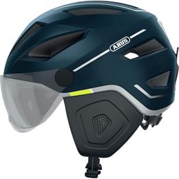 Fahrradhelm Abus "PEDELEC 2.0 ACE" Helme Gr. L Kopfumfang: 56 cm - 62 cm, blau (midnight blue) Fahrradhelme für Erwachsene