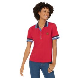Poloshirt Casual Looks "Poloshirt" Gr. 48, lila (erdbeere) Damen Shirts Jersey