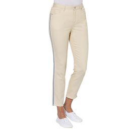 7/8-Jeans Casual Looks Gr. 40, Normalgrößen, beige (beige, denim) Damen Jeans Ankle 7/8
