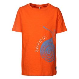 Tom Joule® - T-Shirt RAY SNAIL – GLOW IN THE DARK in orange, Gr.104