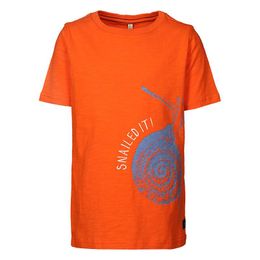 Tom Joule® - T-Shirt RAY SNAIL – GLOW IN THE DARK in orange, Gr.80