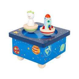 Small Foot® - Spieluhr SPACE 3-teilig aus Holz in blau
