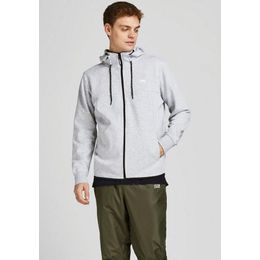 Jack & Jones Jack & Jones Kapuzensweatjacke AIR SWEAT ZIP HOOD, grau