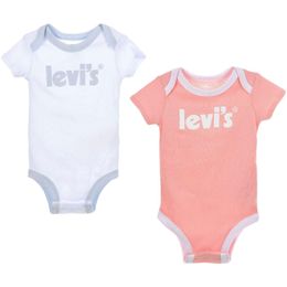 Levi's® kids Levi's® Kids Kurzarmbody (Set, 2-tlg) UNISEX, blau|rosa|weiß