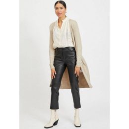 Vila Longstrickjacke VIRIL LONG L/S KNIT CARDIGAN - NOOS in knielanger Form, beige