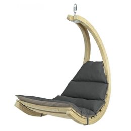 Amazonas - Schwebesessel Swing Chair Anthracite Hängesessel inkl. Sitzkissen und Schwingfeder