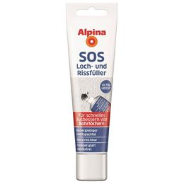 Alpina Reparaturmasse SOS Loch- und Rissfüller, (1-tlg), SOS Tube, für schnelles Ausbessern von Bohrlöchern, weiß, 100ml, weiß