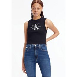 Calvin Klein Jeans Shirttop ARCHIVAL MONOLOGO, schwarz