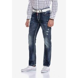 Cipo & Baxx Cipo & Baxx Bequeme Jeans mit stylischen Used-Elementen, blau
