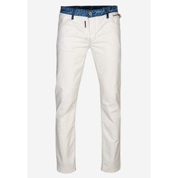 Cipo & Baxx Cipo & Baxx Bequeme Jeans mit farblich abgehobenem Hosenbund, weiß