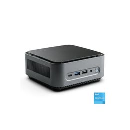 CSL Narrow Box Premium / 32GB / 500 GB M.2 SSD / Win 11 Pro Mini-PC (Intel® N6000, Intel® UHD Graphics, 8 GB RAM, 1000 GB SSD, passiver CPU-Kühler), schwarz