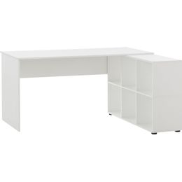 Regal-Schreibtisch Schildmeyer "Serie 400" Tische Gr. B/H/T: 150,0 cm x 73,6 cm x 65,0 cm, weiß (weiß, weiß, weiß) Schreibtische