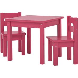 Kindersitzgruppe Hoppekids "MADS Kindersitzgruppe" Sitzmöbel-Sets pink Baby Kinder Sitzgruppen in vielen Farben, mit drei Stühlen