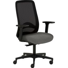 mayer Sitzmöbel Bürostuhl MAYER SITZMÖBEL "myTRITON" Stühle Gr. B: 70 cm, 1 St., Flachgewebe meliert, 3D-Armlehnen + Kunststoff, grau (grau, schwarz) Drehstühle