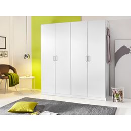 Kleiderschrank Rauch "P4You" Schränke Gr. B/H/T: 181 cm x 210 cm x 54 cm, ohne Schubkasten, 4 St., weiß Kleiderschränke