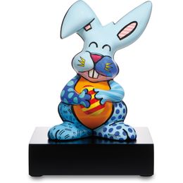 Sammelfigur Goebel "Figur Romero Britto - "Blue Rabbit"" Dekofiguren Gr. B/H/T: 23 cm x 32 cm x 20 cm, Hase, bunt Sammlerfiguren