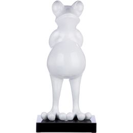 Tierfigur CASABLANCA BY GILDE "Skulptur Frosch weiß" Dekofiguren Gr. B/H/T: 32 cm x 68 cm x 30 cm, weiß Tierfiguren