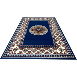 Teppich Home Affaire "Shari" Teppiche Gr. B/L: 160 cm x 230 cm, 7 mm, 1 St., blau (hellblau) Esszimmerteppiche