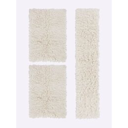 Teppich HEINE HOME Teppiche Gr. B/L: 60 cm x 90 cm, 80 mm, 1 St., beige (natur) Wohnzimmerteppiche
