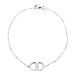 lanii Silberarmband 925 Silberarmband Unendlichkeitszeichen, silberfarben