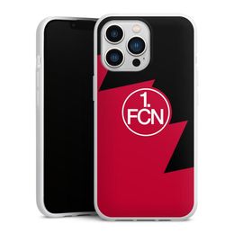 DeinDesign iPhone 13 Pro Handy Silikon H&uuml;lle Case wei&szlig; Handyh&uuml;lle 1. Fcn 1. Fc N&uuml;rnberg Merchandise Silikon Case