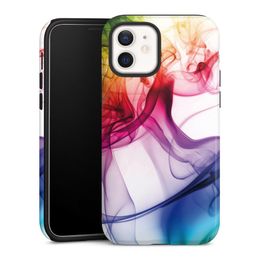 DeinDesign iPhone 12 mini Handy Panzer Handyh&uuml;lle robuste Outdoor H&uuml;lle Schutzh&uuml;lle gl&auml;nzend Rainbow Colour Water Tough Case