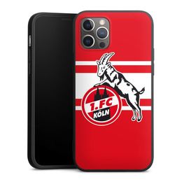 DeinDesign iPhone 12 Pro Handy Premium Silikon H&uuml;lle Handyh&uuml;lle schwarz Case Official Licensed Product 1. Fc K&ouml;ln Coat Of Arms Silikon Premium Case