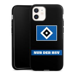 DeinDesign iPhone 12 mini Handy Silikon H&uuml;lle Case schwarz Handyh&uuml;lle Hamburger Sv Statement Hsv